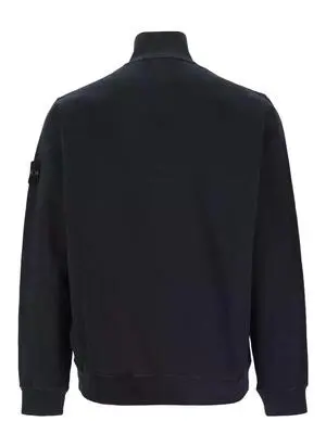 Stone Island Brushed Organic Cotton Fleece Track Jacket - Blue
