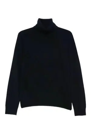 Sandro Cashmere Turtleneck Sweater - Blue
