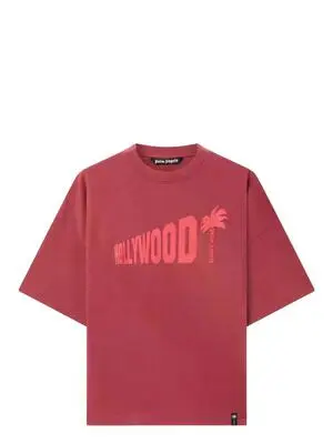 Palm Angels Sunset Blvd Palm Loose T-shirt - Red