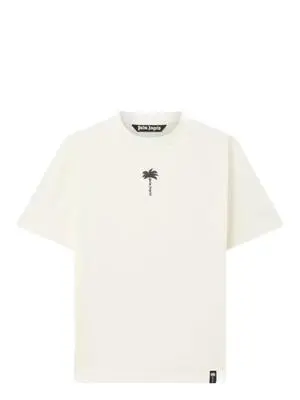 Palm Angels Palm Tree-print T-shirt - Neutrals