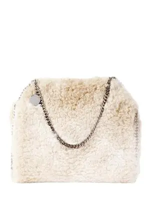 Stella McCartney STELLA MCCARTNEY Falabella Chain-Detailed Plush Tote Neutrals