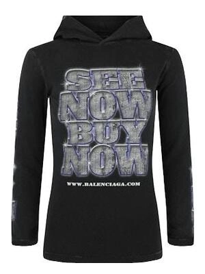 Balenciaga See Now Buy Now T-shirt - Faded/black