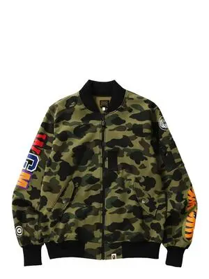 A BATHING APE Windstopper 1st Camo Shark Sweat Ma1 Ma1 - Green
