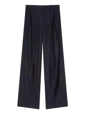 Givenchy Pinstripe-pattern Pleated Trousers - Blue