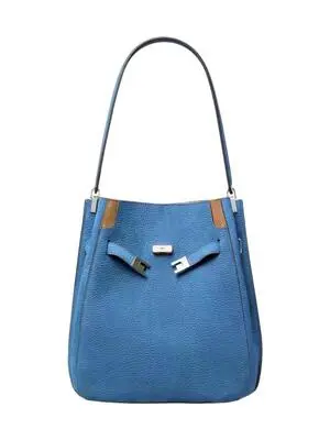 Tory Burch Lee Radziwill Nubuck Bucket Bag - Blue