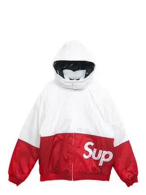 Supreme Sideline Logo Parka Jacket - White