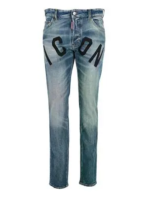 Dsquared2 Icon Logo Jeans - Blue
