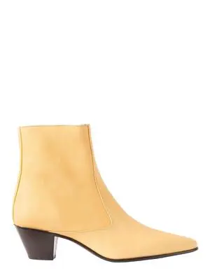 Celine 55 Leather Chelsea Boots - Yellow