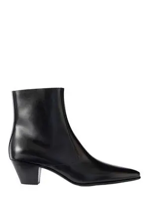 Celine Leather Chelsea Boots - Black