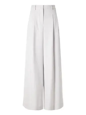 TWP TWP Avery Stretch Wool-Crepe Wide-Leg Pants