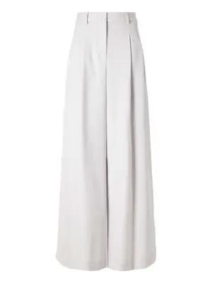 TWP Avery Stretch Wool-crepe Wide-leg Pants - Light Blue