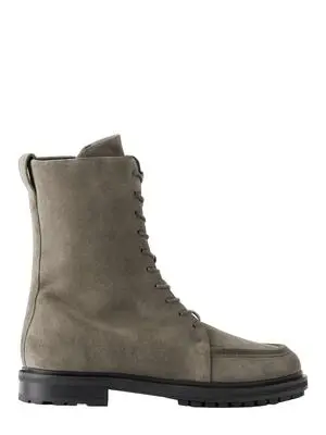 AeydĒ Tate Suede Ankle Boots Gray