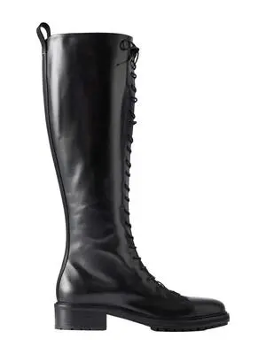 AeydĒ Rikki 45 Leather Knee Boots - Black