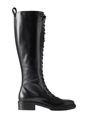 AeydĒ Rikki 45 Leather Knee Boots - Black