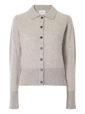 Le Kasha Fraga Ribbed Cashmere Cardigan - Gray