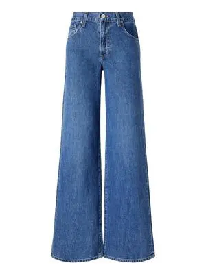 TWP Straight High-waist Straight-leg Jeans - Mid Denim