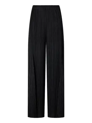 Issey Miyake PLEATS PLEASE ISSEY MIYAKE Bouquet Plissé Wide-Leg Pants Black