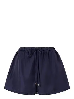 Comme Si COMME SI Everyday Cami Silk-Twill Shorts Blue