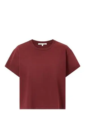 SLVRLAKE Square Neck Cotton T-shirt - Red