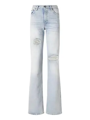 HAIKURE Star High-rise Flared Jeans - Blue