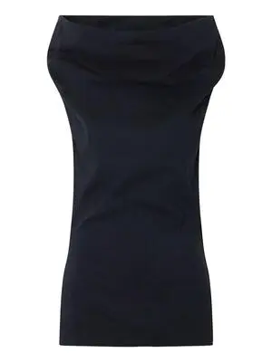 Issey Miyake Allow Stretch Washi-blend Top - Navy