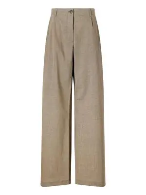 Our Legacy Wool-blend Wide-leg Pants - Beige