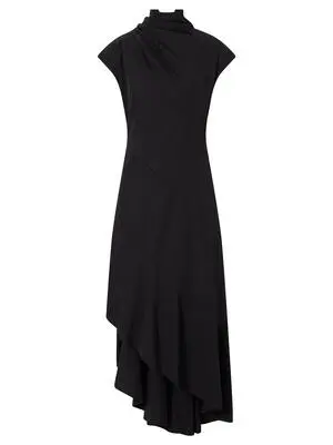 Proenza Schouler Elodine Draped Jersey Maxi Dress - Black