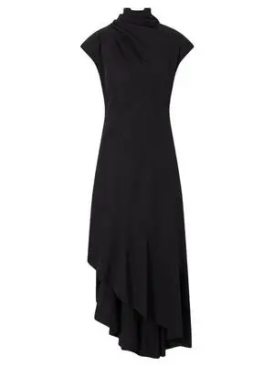 Proenza Schouler Elodine Draped Jersey Maxi Dress - Black