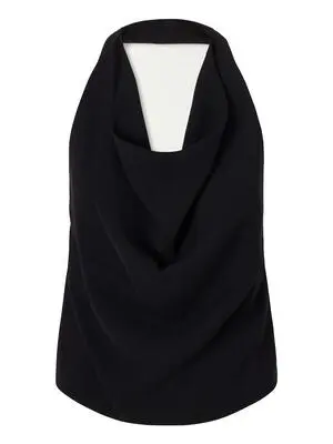 ILKYAZ OZEL Assisi Draped Crepe Top