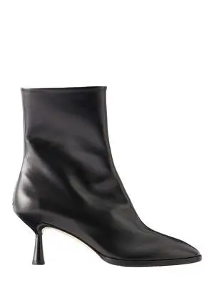 AeydĒ Catherine 65 Leather Ankle Boots - Black