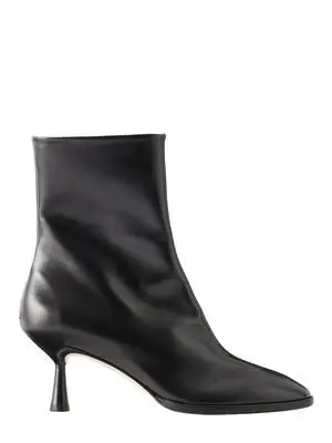 AeydĒ Catherine 65 Leather Ankle Boots - Black