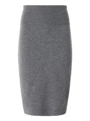 Stella McCartney Wool Midi Skirt - Gray