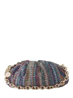 Missoni Caperdoni Sequined Striped Shoulder Bag - Blue