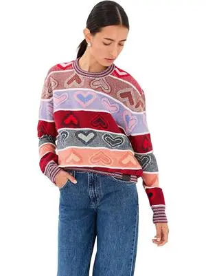 Stella McCartney Heart Fair Isle Sweater - Multicolor 1