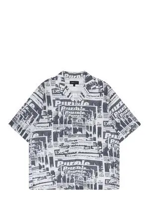 PURPLE BRAND Lyocell Short-sleeve Shirt - Multicolor