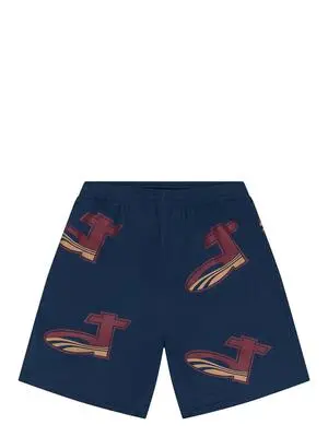 DENIM TEARS Printed Mesh Short - Blue