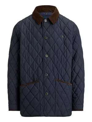 Polo Ralph Lauren Poly Quilted Beaton Barn Jacket 'college Navy - Blue
