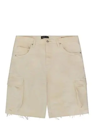 PURPLE BRAND Jacquard Cargo Shorts 'ivory - White
