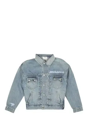 Rhude Denim Embroidered Jacket 'indigo - Blue