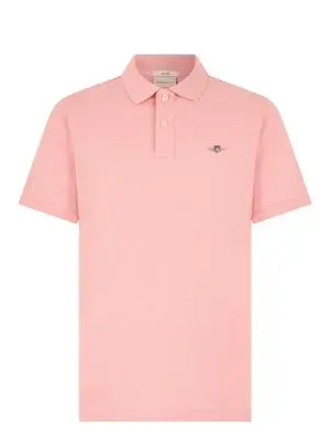 Gant Short Sleeve Polo Shirt Classic Fit - Pink