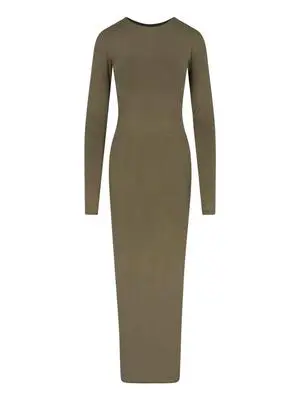 ENTIRE STUDIOS Military-inspired Cotton Spandex Dress - Green