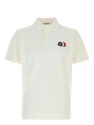 Moncler Cotton Piqué Polo Shirt - White