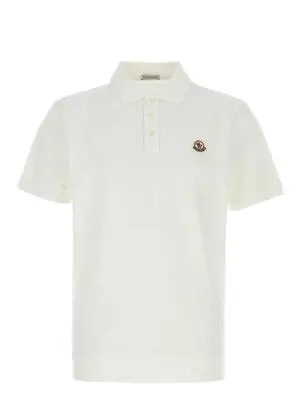 Moncler Cotton Piqué Polo Shirt - White