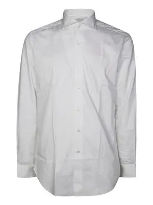XACUS Twill Neck Shirt - Bianco