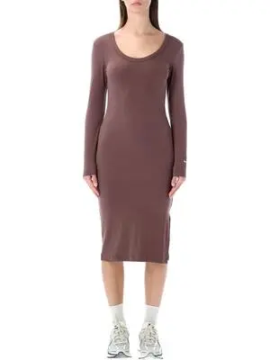 Nike Nike Fitted Midi Dress With Sporty Edge Tattoo