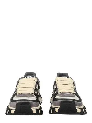 Dolce & Gabbana Statement Sneakers With Textured Upper - Multicolour