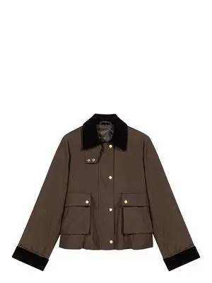 Maje Detachable Gilet Utility Jacket - Brown