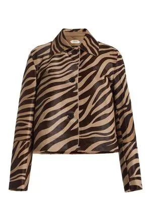 ARMA Emy Cavallino Leather Jacket - Print