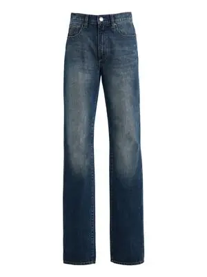 DL1961 X Olympia Of Greece Exclusive Cate Classic Straight Highluxe™ Jeans - Blue