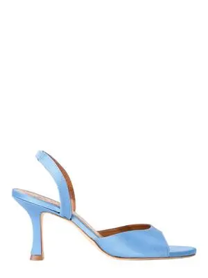 Staud Brigitte Leather Sandals - Blue